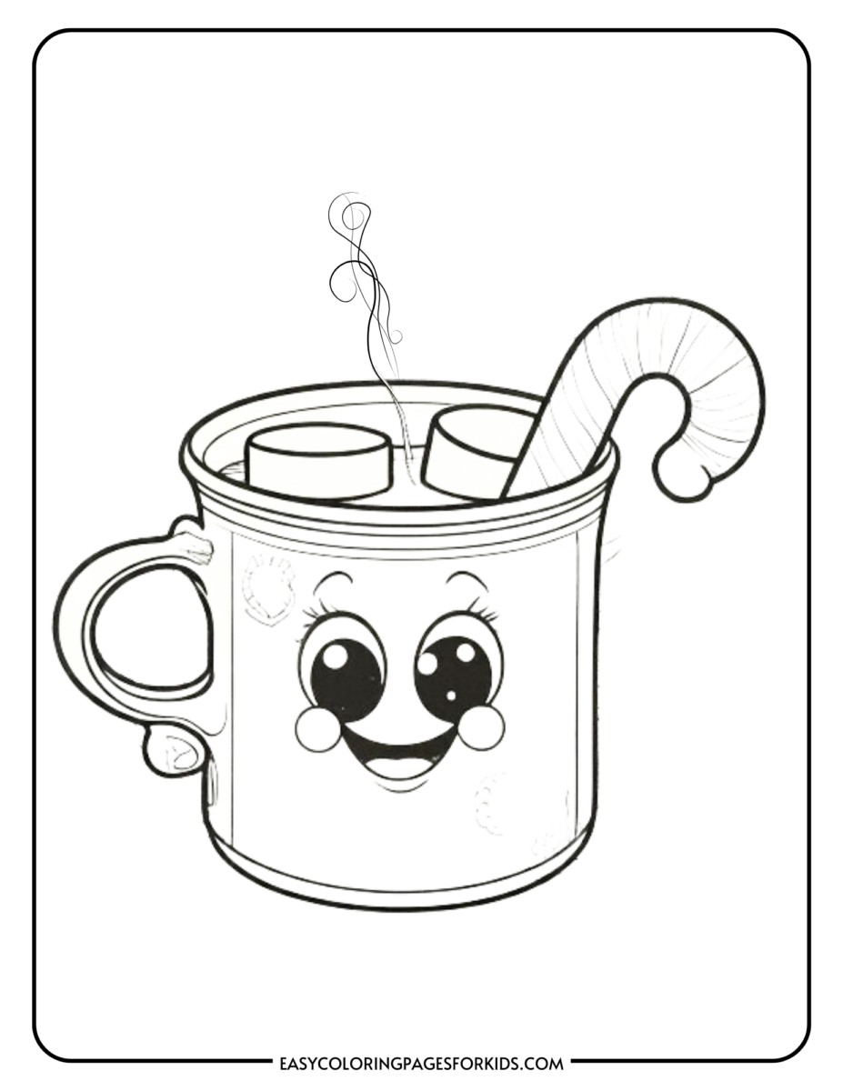 Hot Chocolate Coloring Page (6 Free PDF Printables) - Easy Coloring ...