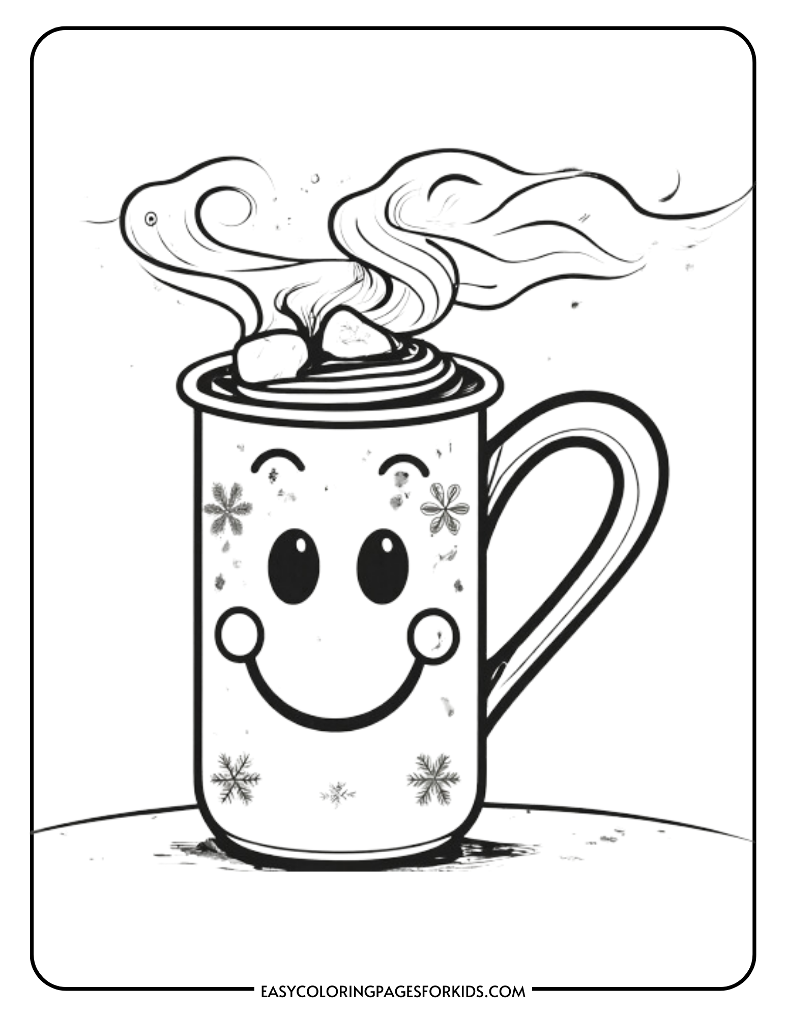 Hot Chocolate Coloring Page (6 Free PDF Printables) - Easy Coloring ...
