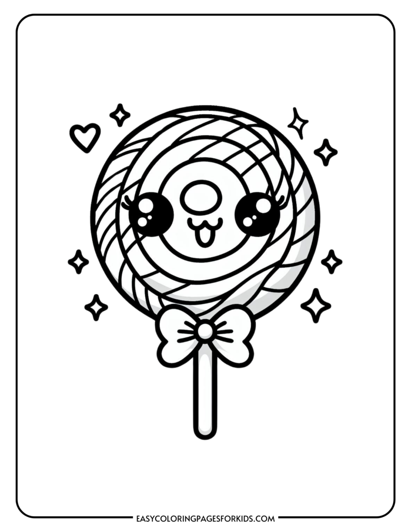 Free Printable Lollipop Coloring Pages (4 PDF Pages) - Easy Coloring ...