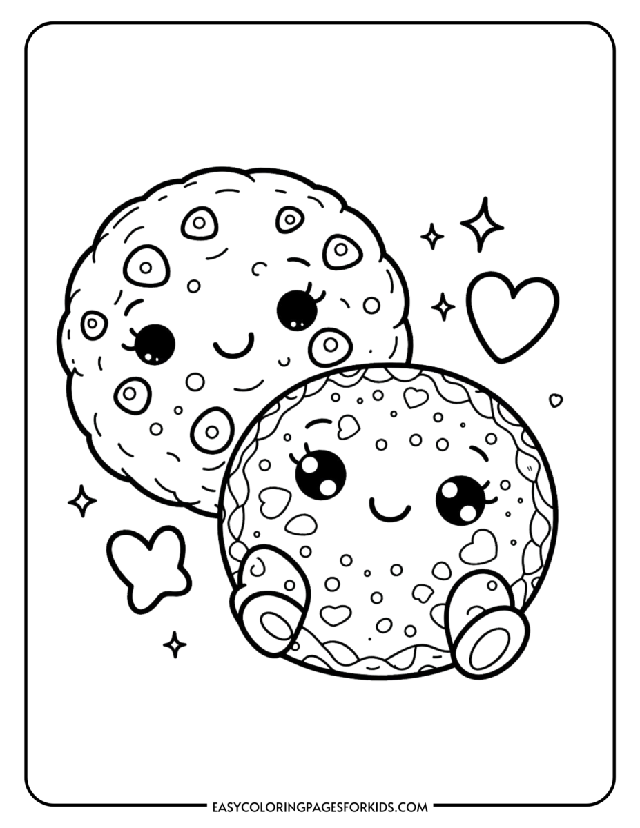 Cookie Coloring Pages (Free Printable Pages for Kids) - Easy Coloring ...