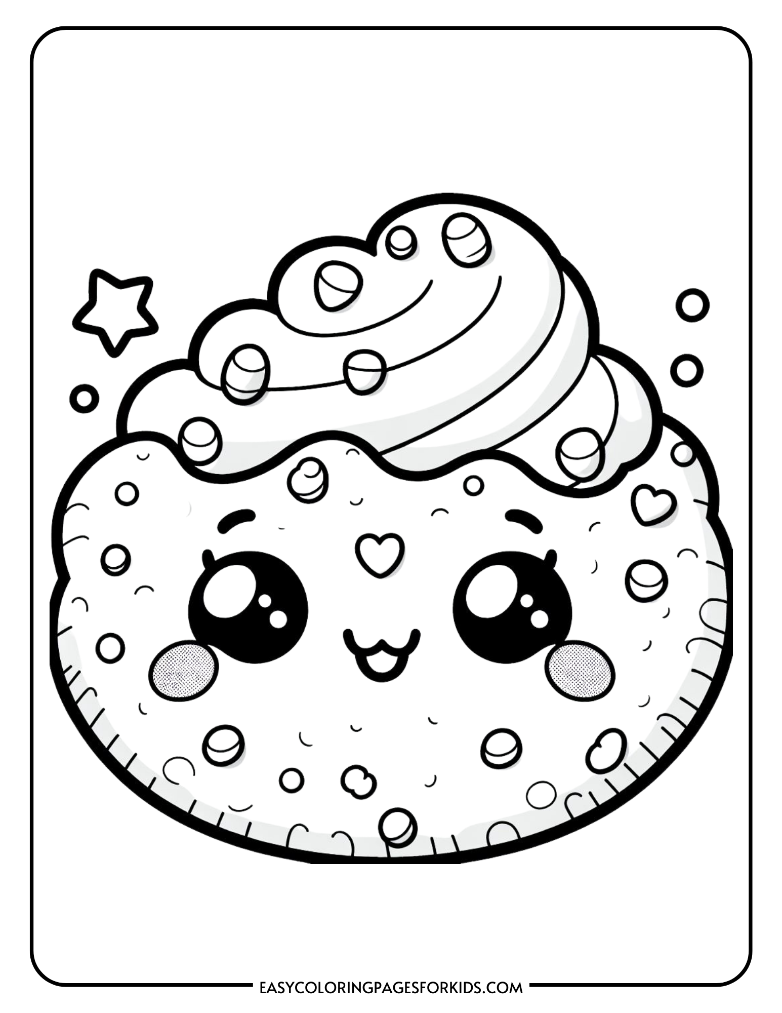 Cookie Coloring Pages (Free Printable Pages for Kids) - Easy Coloring ...