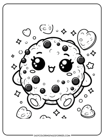 Cookie Coloring Pages (Free Printable Pages for Kids) - Easy Coloring ...