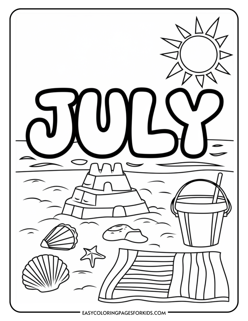 July Coloring Pages for Kids (5 Free Printable Pages) - Easy Coloring ...