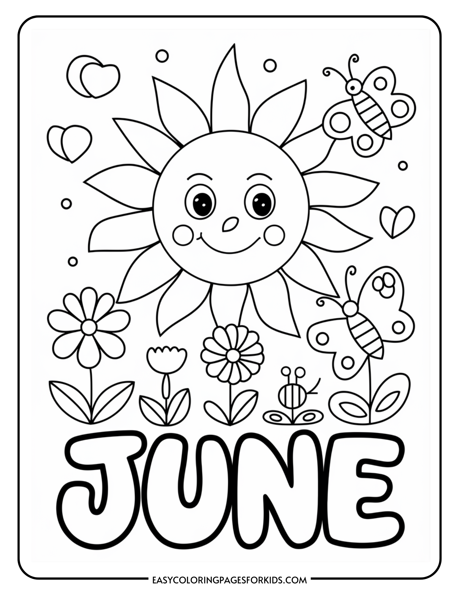 June Coloring Pages (5 Free Printable PDF Pages to Print) - Easy ...
