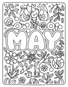 5 May Coloring Pages (Free Printable PDF Pages) - Easy Coloring Pages ...