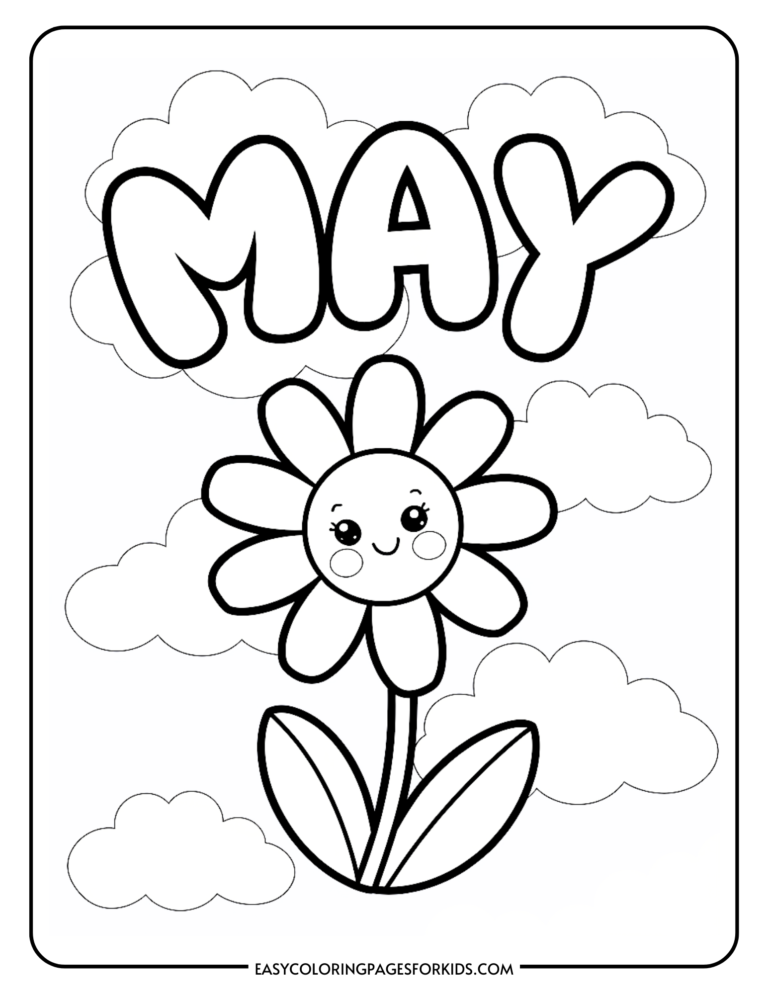 5 May Coloring Pages (Free Printable PDF Pages) - Easy Coloring Pages ...