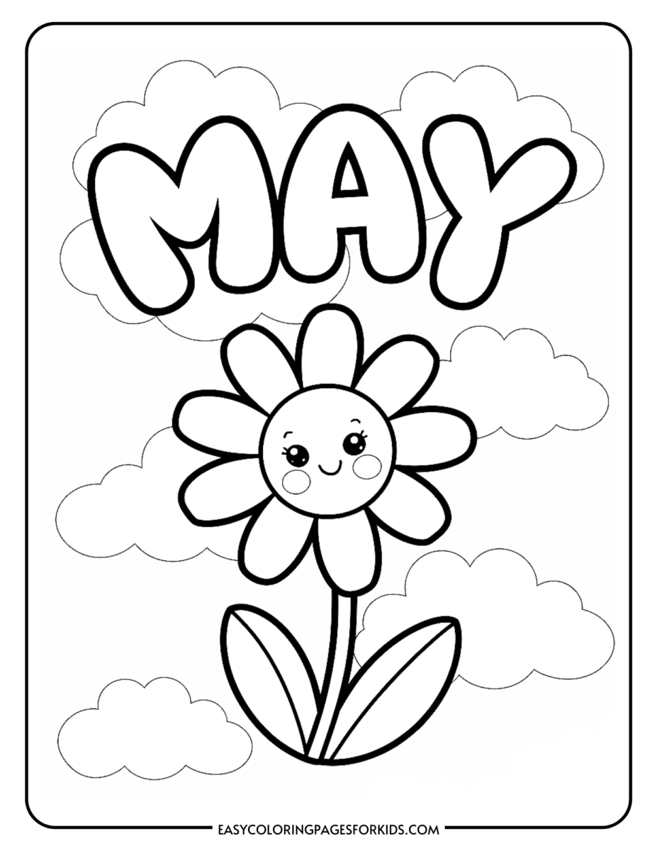 5 May Coloring Pages (Free Printable PDF Pages) - Easy Coloring Pages ...