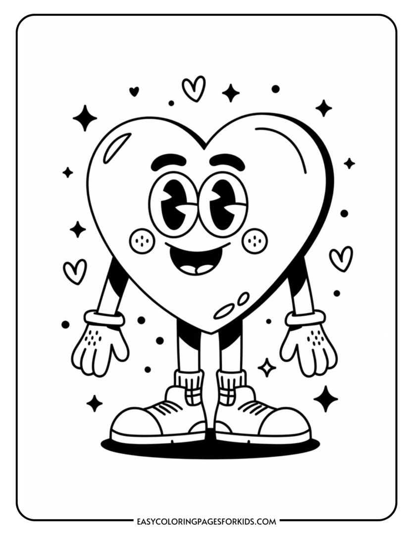 Cute Heart Coloring Pages (10 Free Printable Pages) - Easy Coloring ...