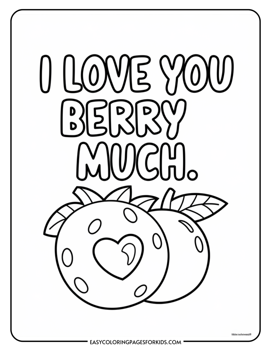 Cute Valentine Coloring Pages (7 Free Printable Pages) - Easy Coloring ...