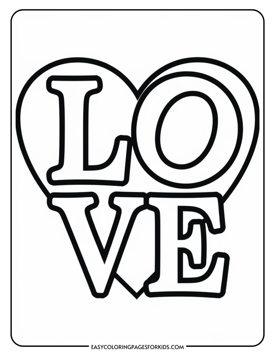Cute Love Coloring Pages (9 Free Printable Pages) - Easy Coloring Pages ...