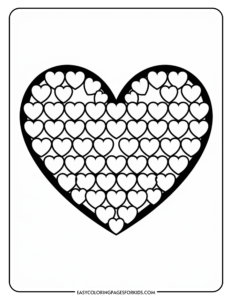 Valentine's Day Heart Coloring Pages (12 Free Printable Pages) - Easy ...