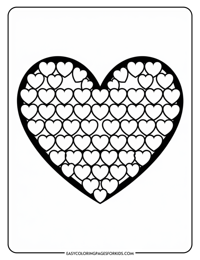 Valentine's Day Heart Coloring Pages (12 Free Printable Pages) - Easy ...