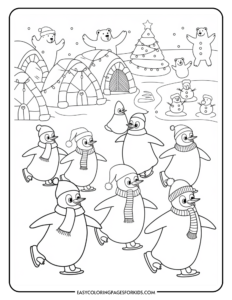 North Pole Coloring Page (5 Free Printable Pages) - Easy Coloring Pages ...
