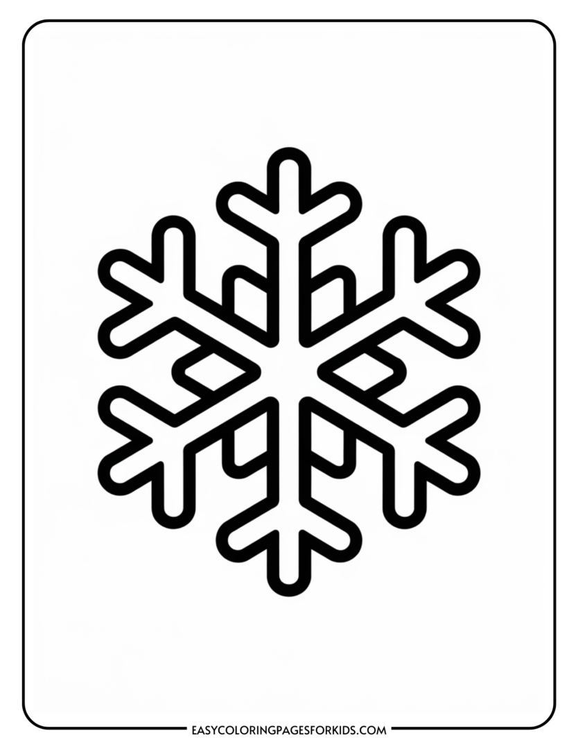 Snowflake Coloring Pages (7 Free Printable Pages) - Easy Coloring Pages ...