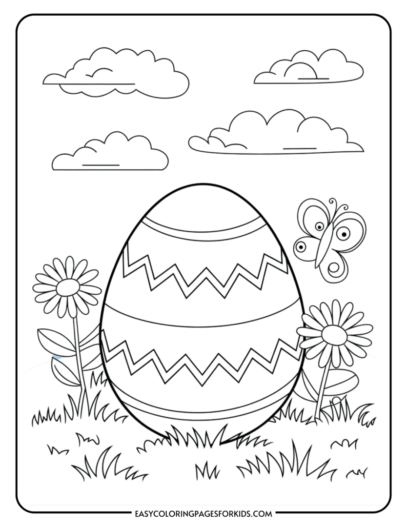 Preschool Easter Egg Coloring Pages (15 Free Printable Pages) - Easy ...