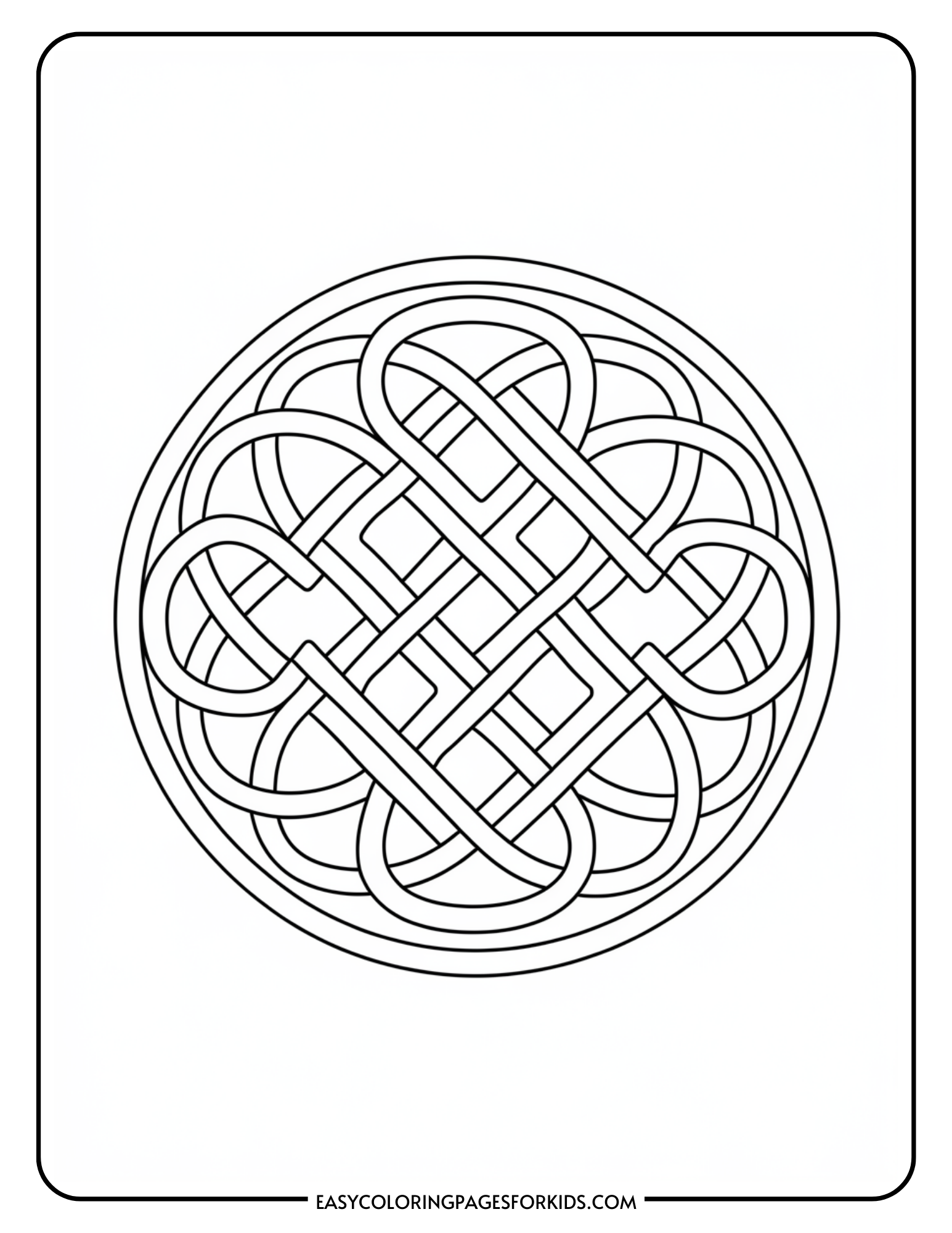 Printable Celtic Knot Coloring Pages (10 Free PDF Pages) - Easy ...
