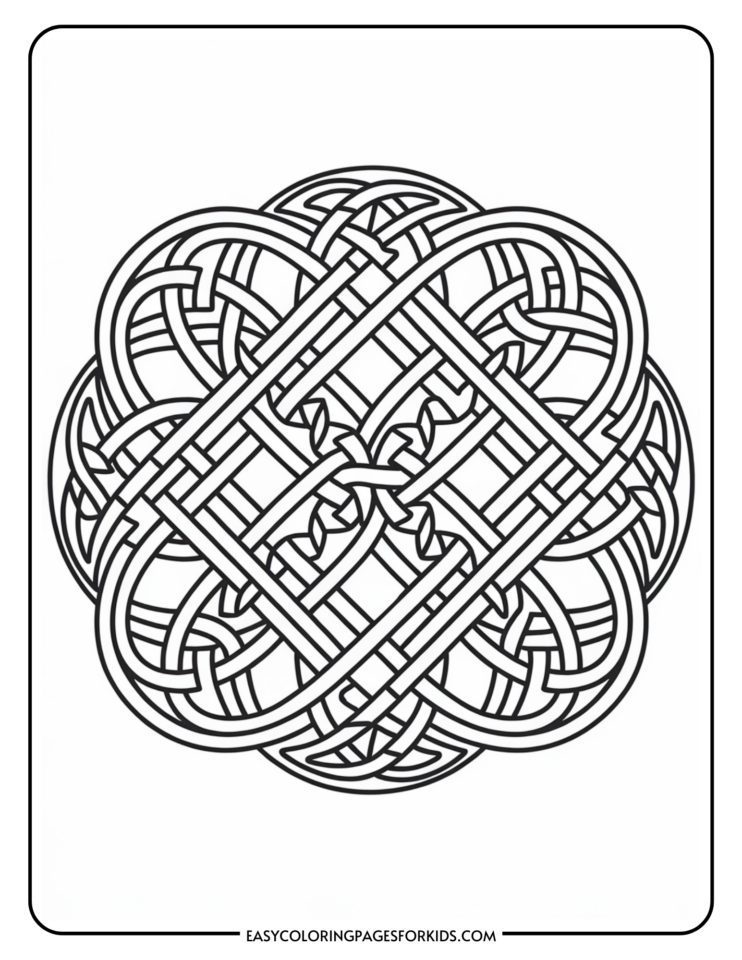 Printable Celtic Knot Coloring Pages (10 Free PDF Pages) - Easy ...