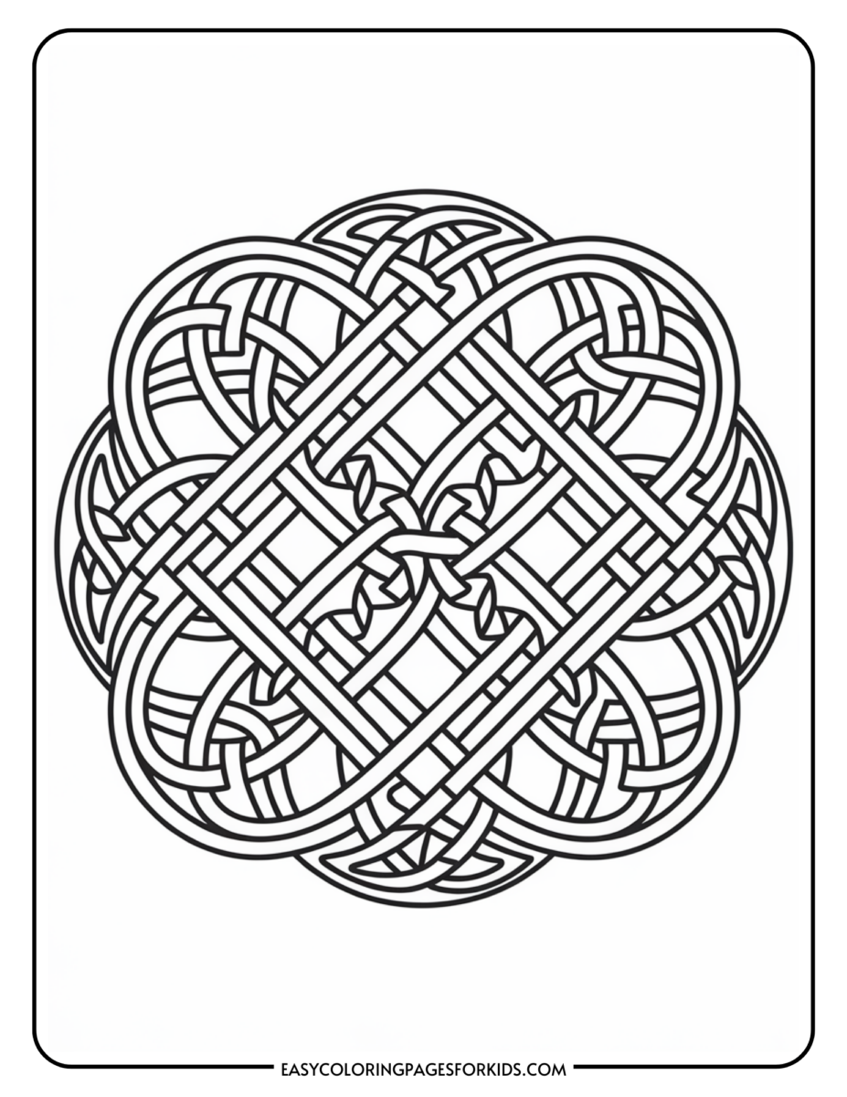 Printable Celtic Knot Coloring Pages (10 Free PDF Pages) - Easy ...