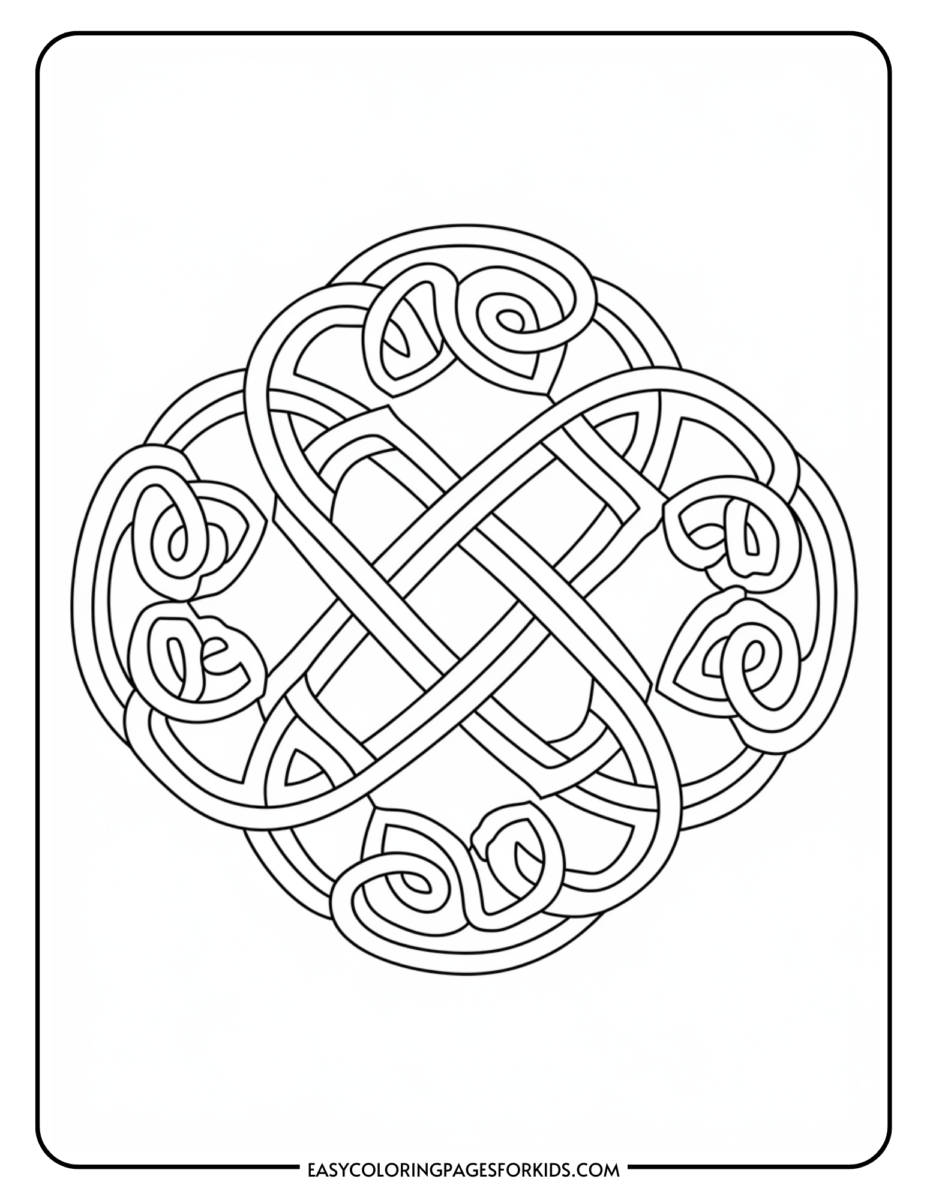 Printable Celtic Knot Coloring Pages (10 Free PDF Pages) - Easy ...