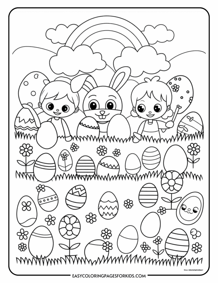 Cute Easter Coloring Pages (15 Free Printable PDF Pages) - Easy ...