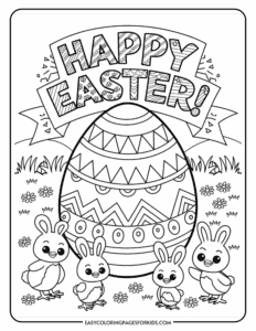 Cute Easter Coloring Pages (15 Free Printable PDF Pages) - Easy ...