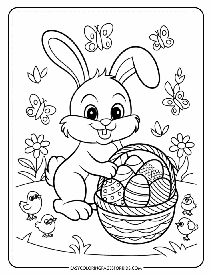 Cute Easter Coloring Pages (15 Free Printable PDF Pages) - Easy ...