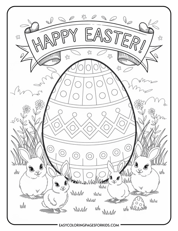 Cute Easter Coloring Pages (15 Free Printable PDF Pages) - Easy ...