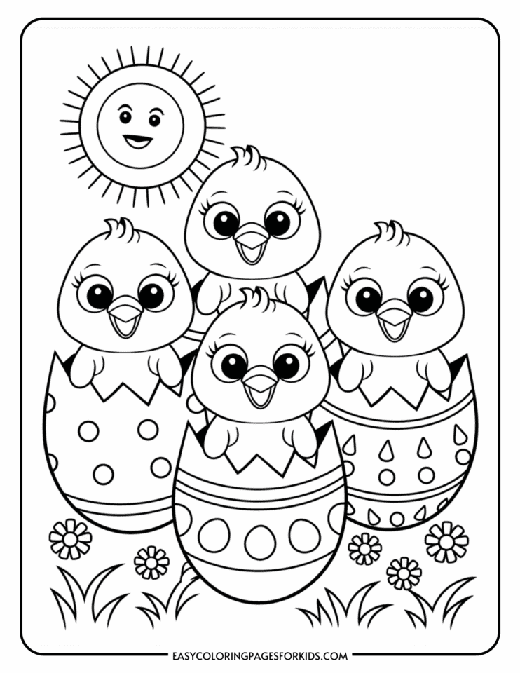 Cute Easter Coloring Pages (15 Free Printable PDF Pages) - Easy ...