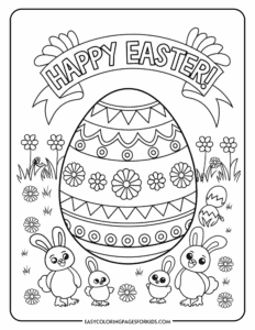 Cute Easter Coloring Pages (15 Free Printable PDF Pages) - Easy ...
