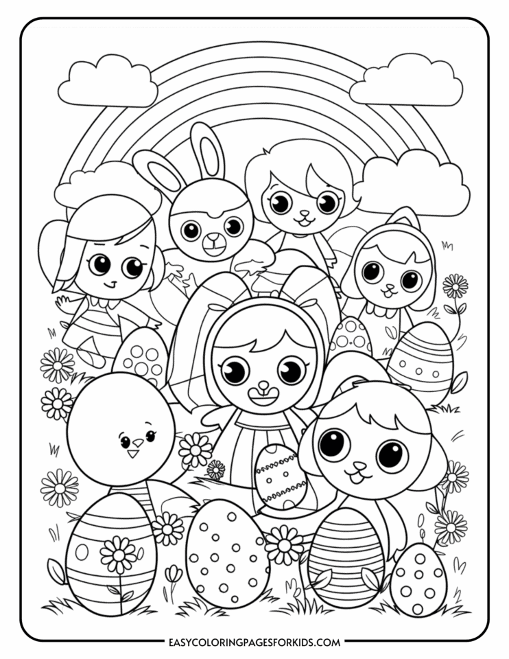 Cute Easter Coloring Pages (15 Free Printable PDF Pages) - Easy ...