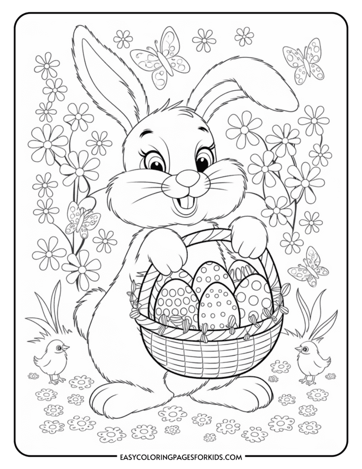 Cute Easter Coloring Pages (15 Free Printable PDF Pages) - Easy ...