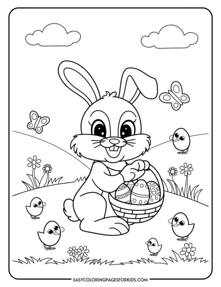 Cute Easter Coloring Pages (15 Free Printable PDF Pages) - Easy ...
