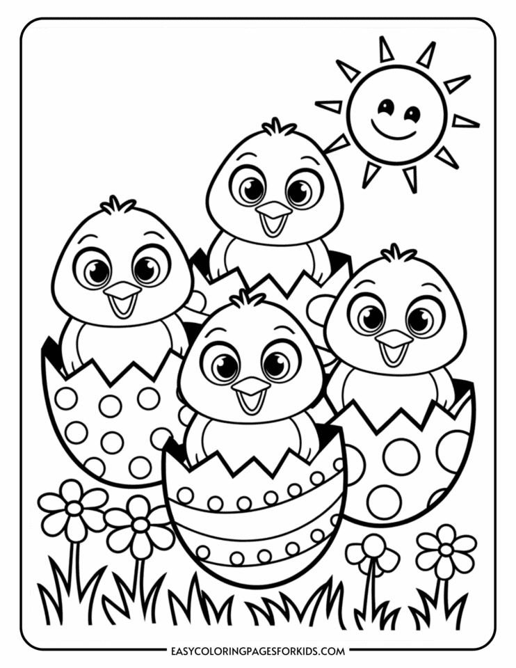 Cute Easter Coloring Pages (15 Free Printable PDF Pages) - Easy ...