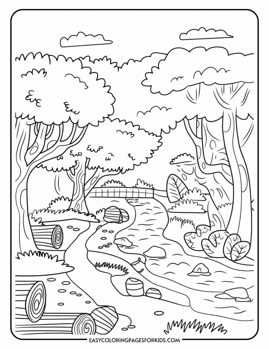 Easy Forest Coloring Pages (15 Free Printable PDF Pages) - Easy ...