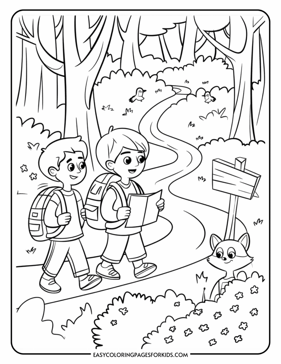 Easy Forest Coloring Pages (15 Free Printable PDF Pages) - Easy ...