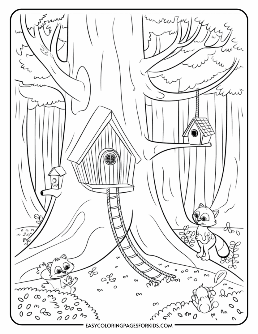 Easy Forest Coloring Pages (15 Free Printable PDF Pages) - Easy ...
