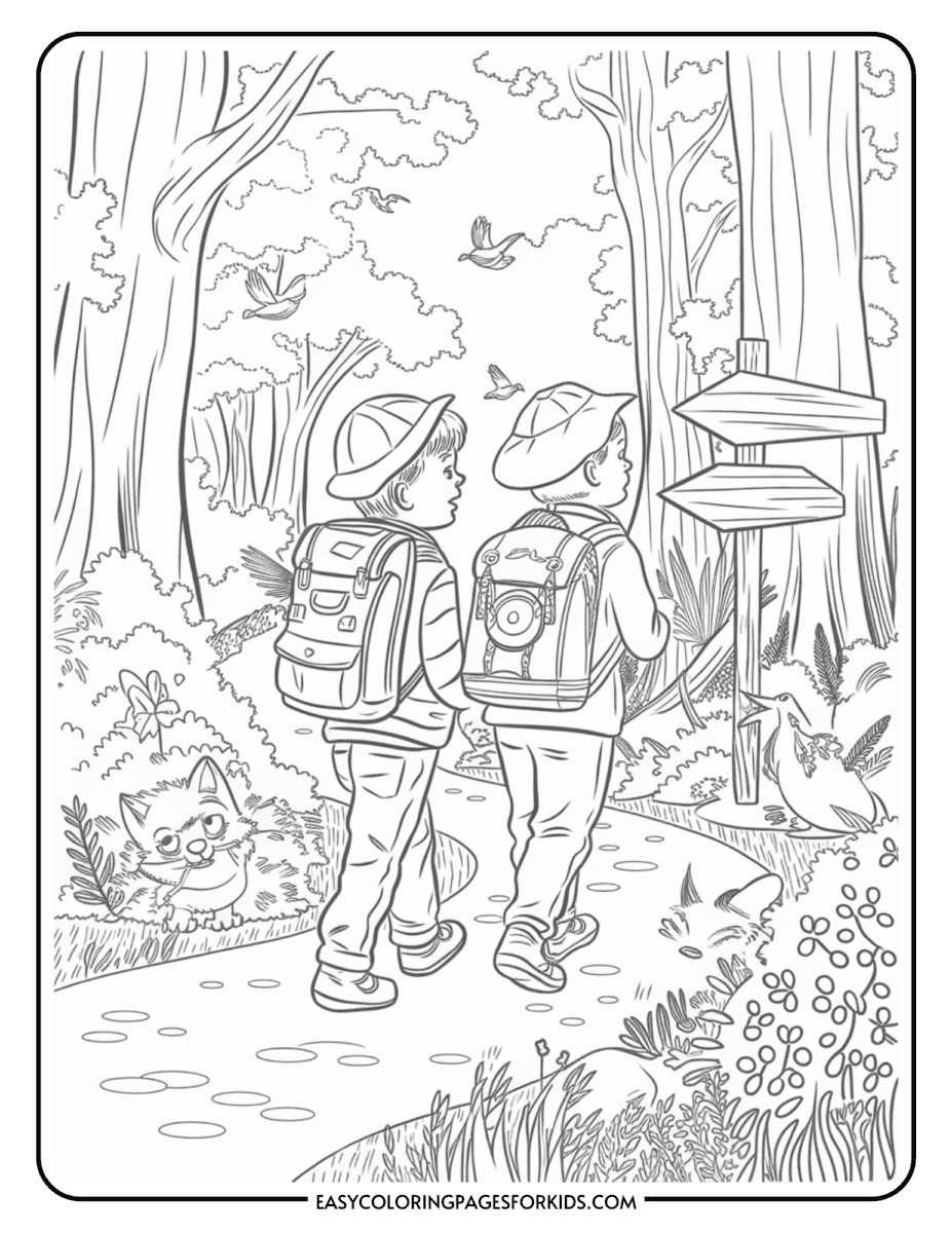 Easy Forest Coloring Pages (15 Free Printable PDF Pages) - Easy ...