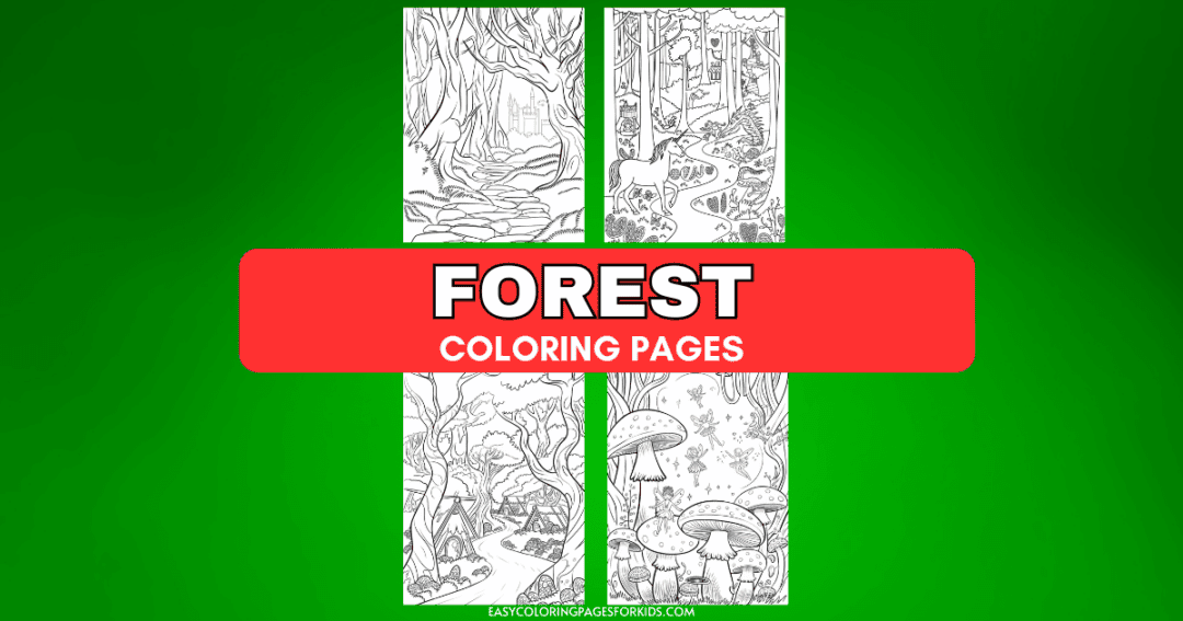 Easy Forest Coloring Pages (15 Free Printable PDF Pages) - Easy ...