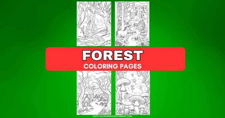 Easy Forest Coloring Pages (15 Free Printable PDF Pages) - Easy ...
