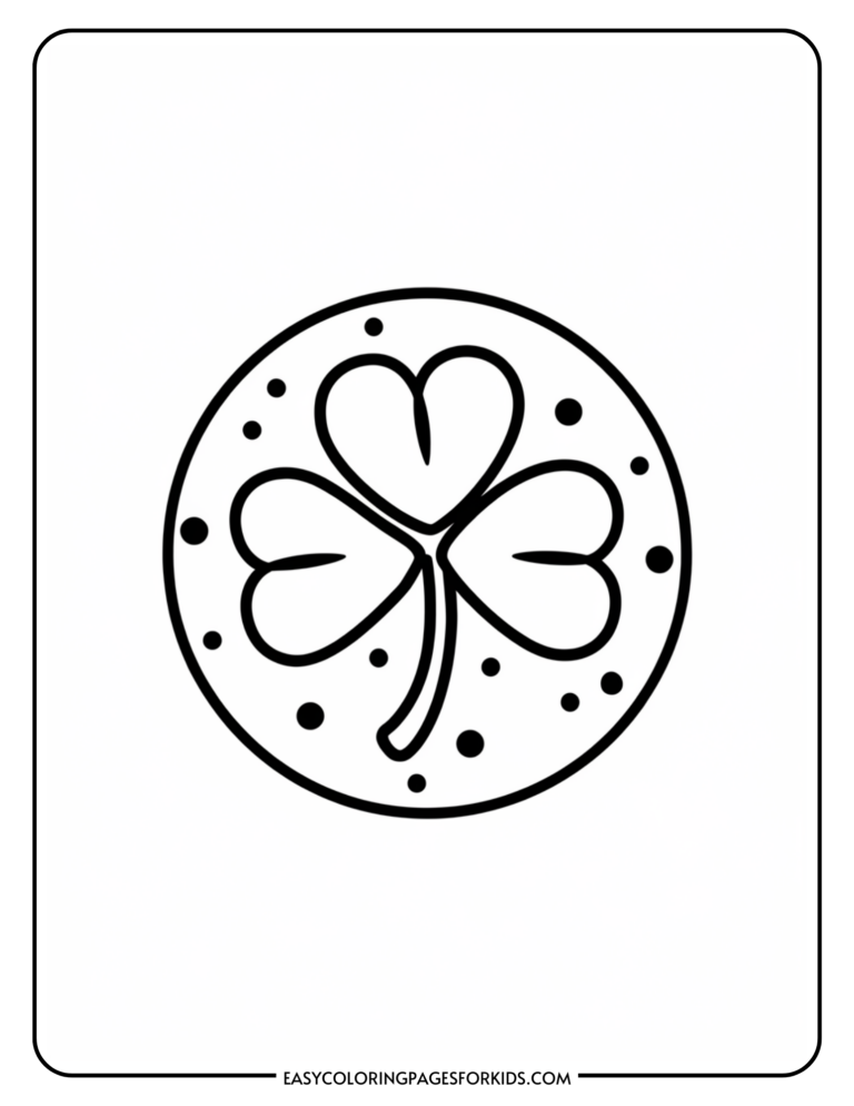 Free Printable Four Leaf Clover Coloring Pages (15 PDF Pages) - Easy ...