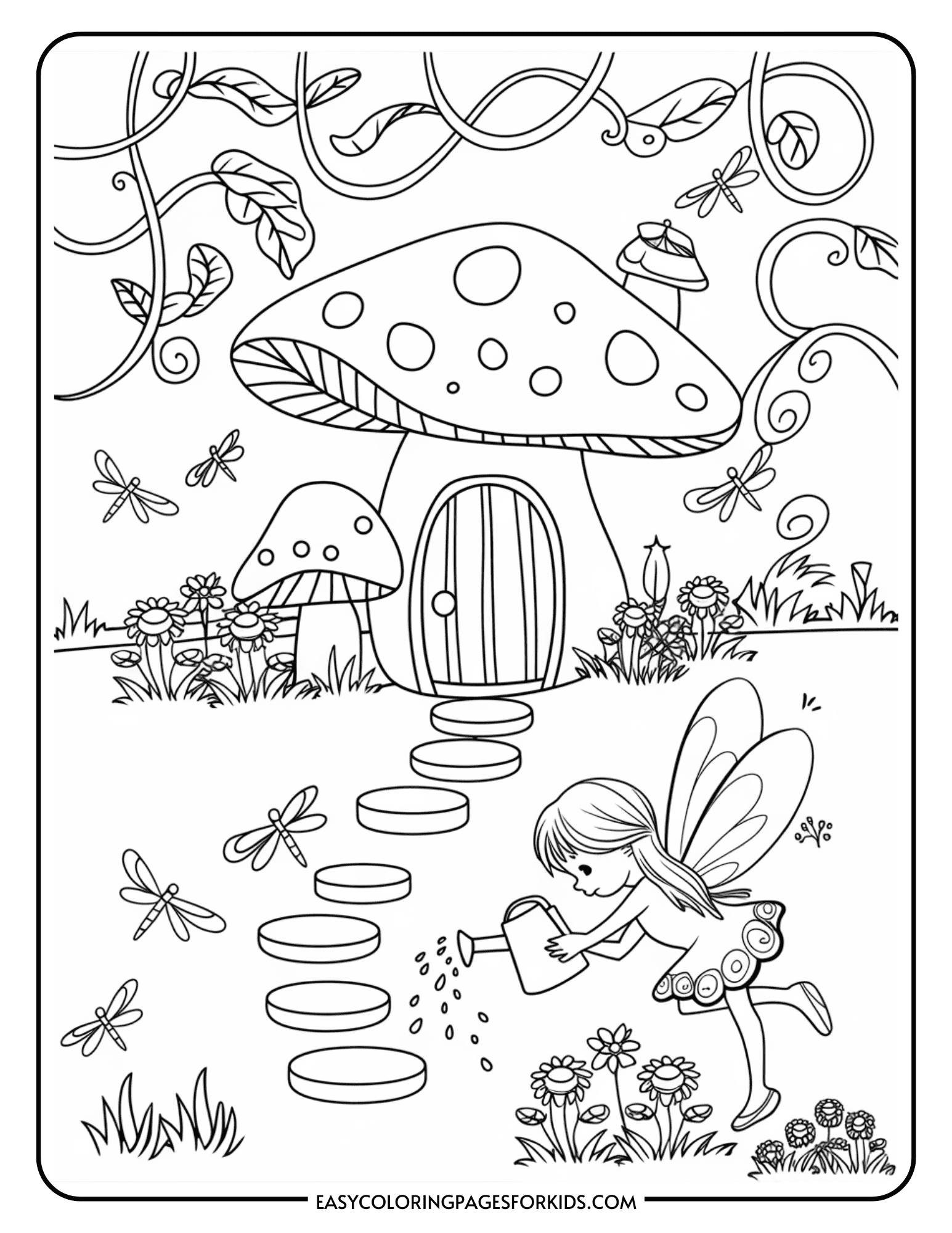Easy Garden Coloring Pages (10 Free Printable PDF Pages) - Easy ...