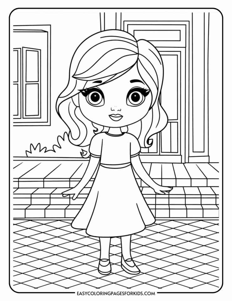 Free Girl Coloring Pages (15 Free Printable PDF Pages) - Easy Coloring ...