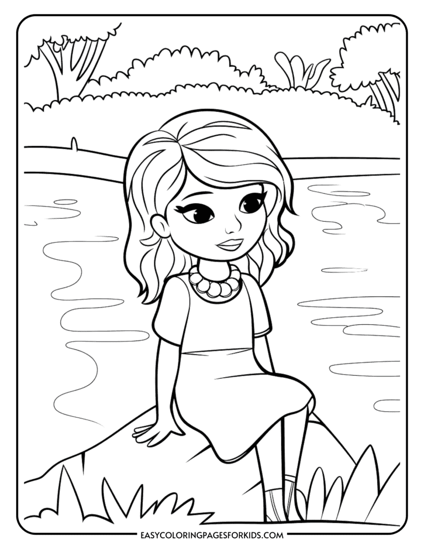 Free Girl Coloring Pages (15 Free Printable PDF Pages) - Easy Coloring ...