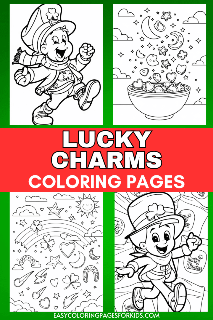 Printable Lucky Charms Coloring Pages (10 Free PDF Pages) - Easy ...