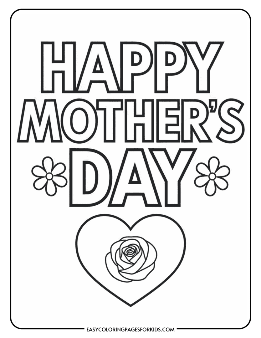 Cute Mothers Day Coloring Pages (10 Free Printable PDF Pages) - Easy ...