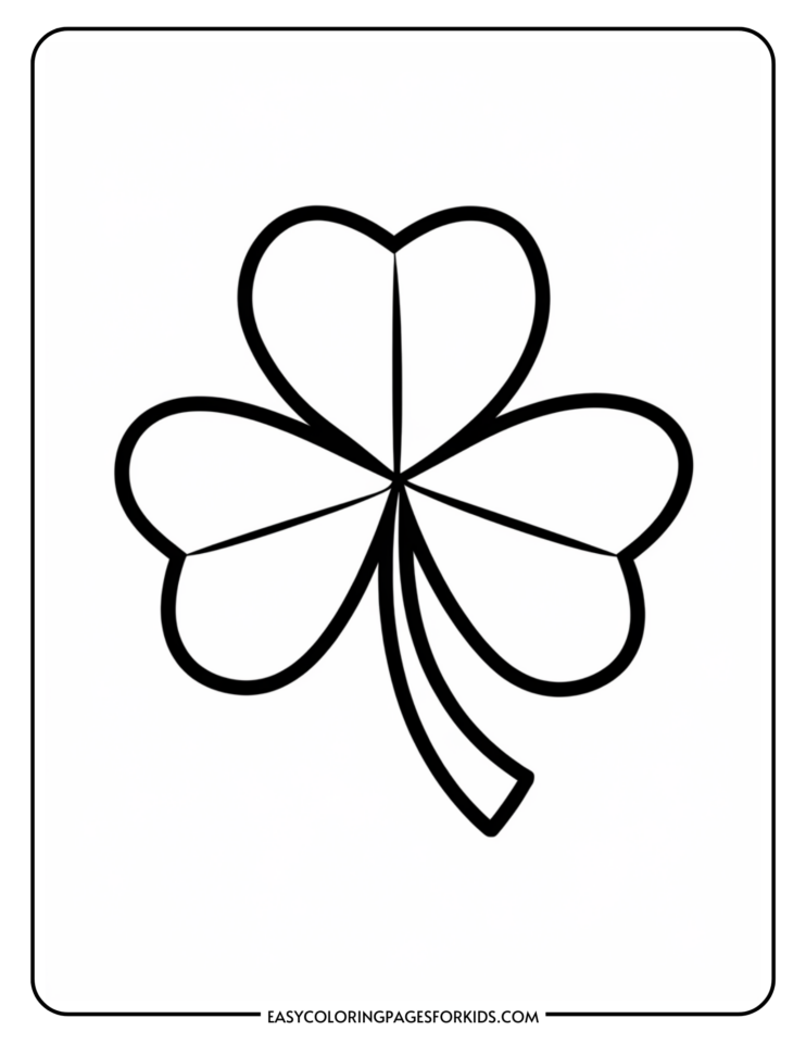 Free Printable Shamrock Coloring Page (9 PDF Pages) - Easy Coloring ...