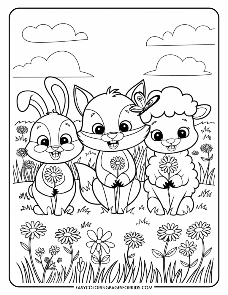 Cute Spring Coloring Pages (15 Free Printable PDF Pages) - Easy ...