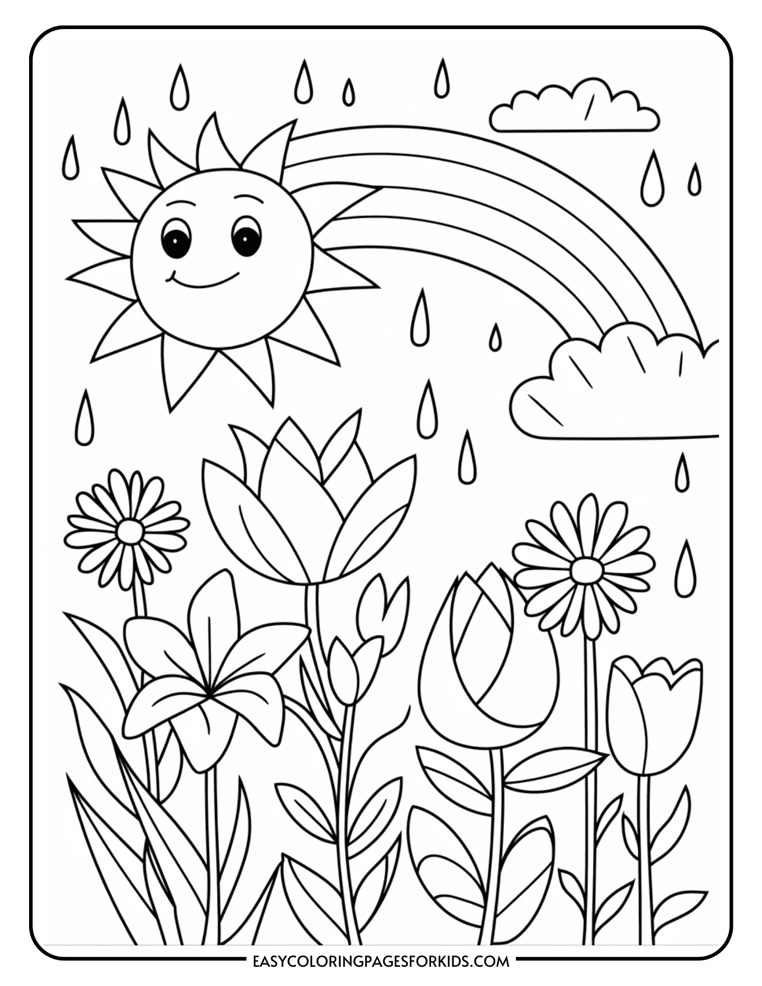 Cute Spring Coloring Pages (15 Free Printable PDF Pages) - Easy ...