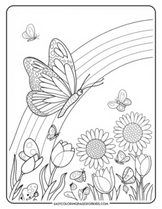 Cute Spring Coloring Pages (15 Free Printable PDF Pages) - Easy ...