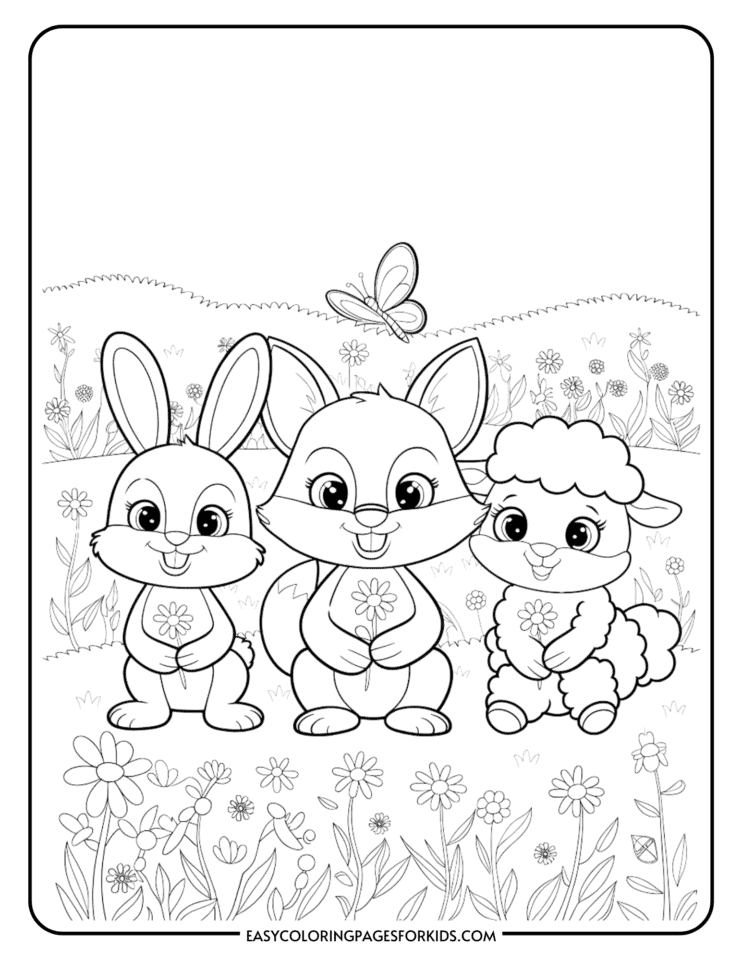 Cute Spring Coloring Pages (15 Free Printable PDF Pages) - Easy ...